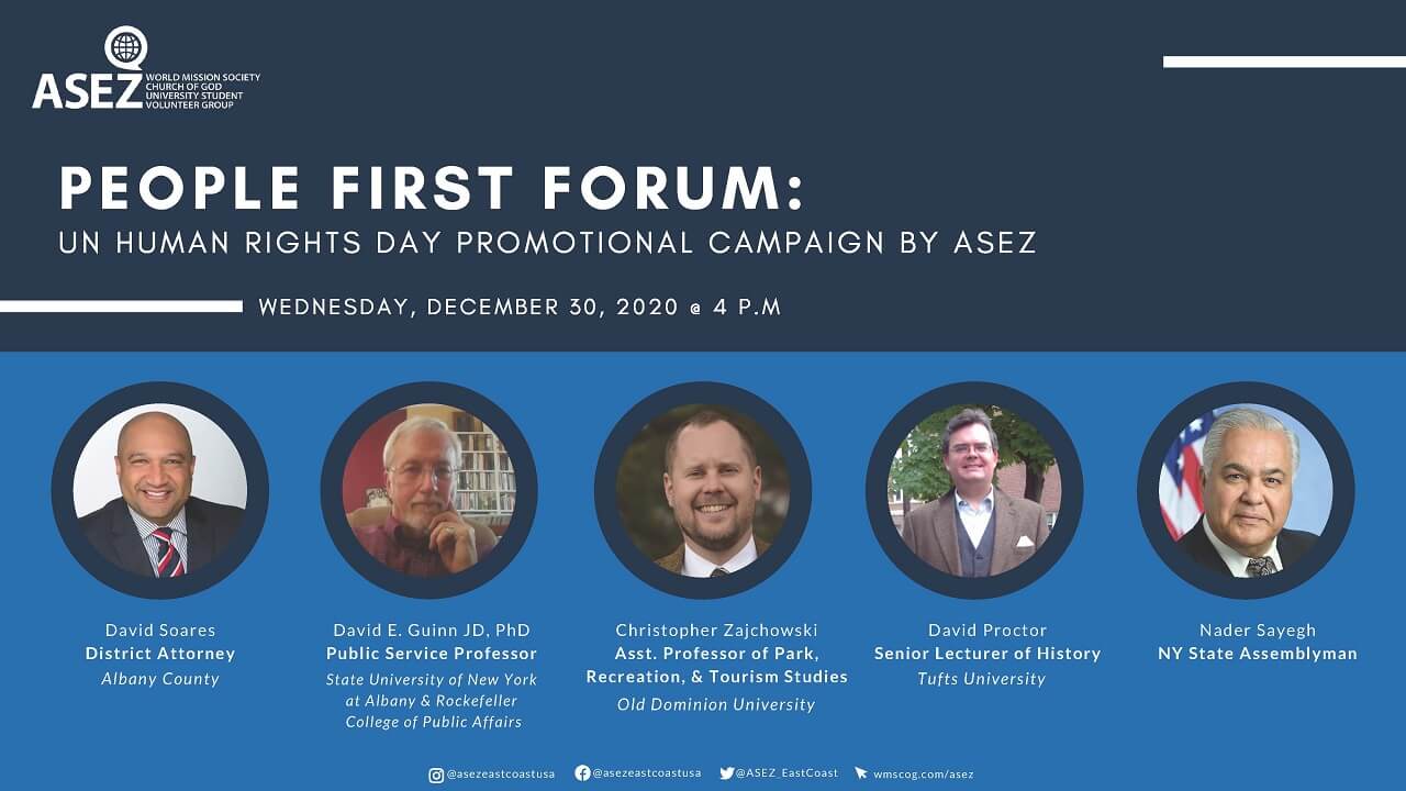 ASEZ People First Forum - World Mission Society Church of God